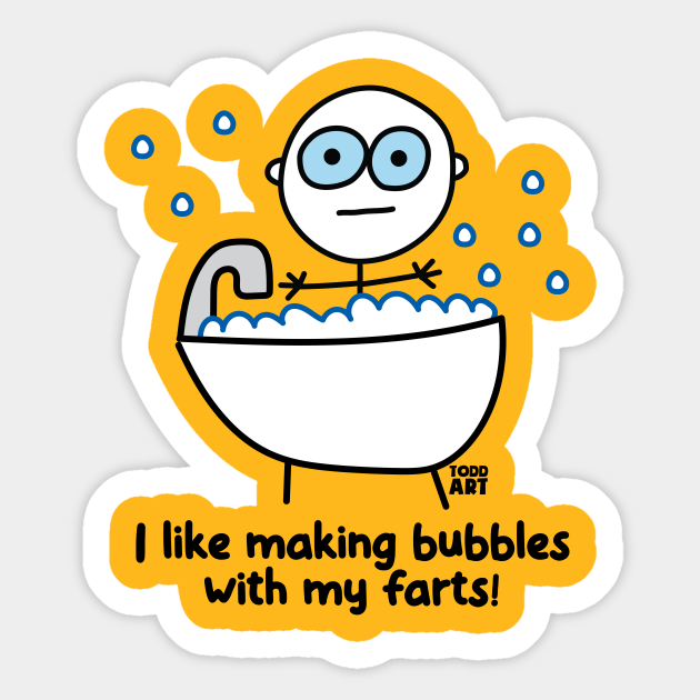 Fart Bubbles Fart Sticker Teepublic